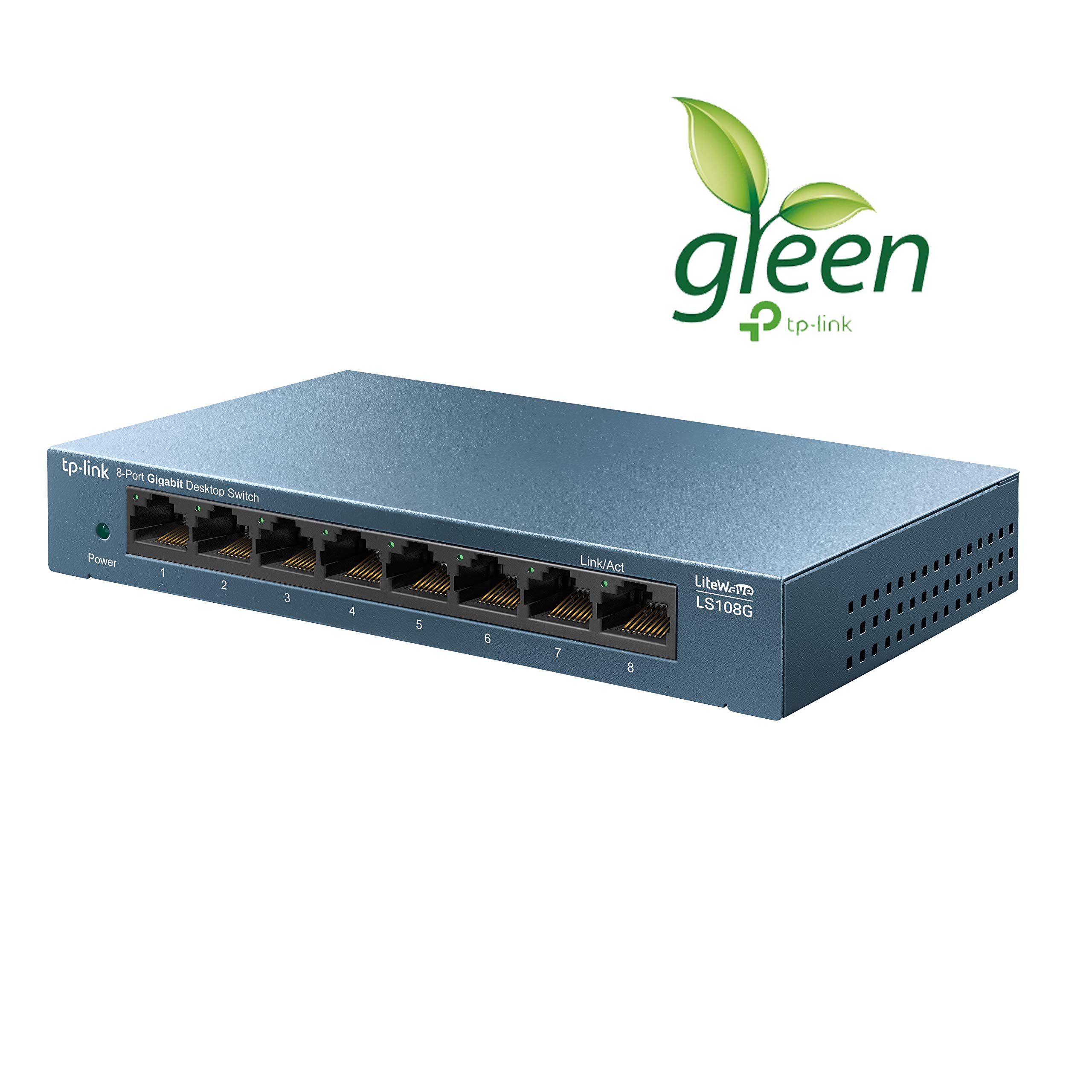 TP-Link 8 Port LS108G Gigabit Tplink Desktop Switch Hub - Bleza Computer